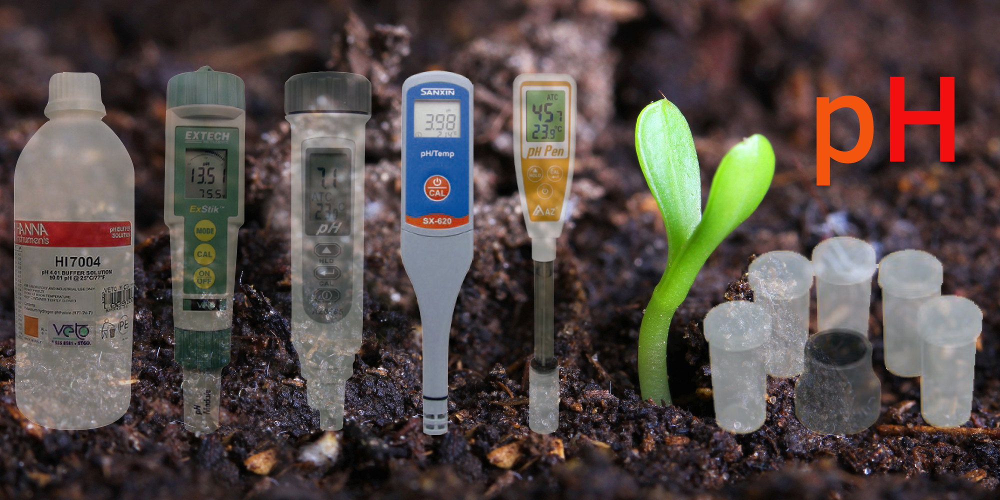 Agrotecnia: Cómo determinar el pH de los suelos usando un pH-Metro. Rangos óptimos por especies ...