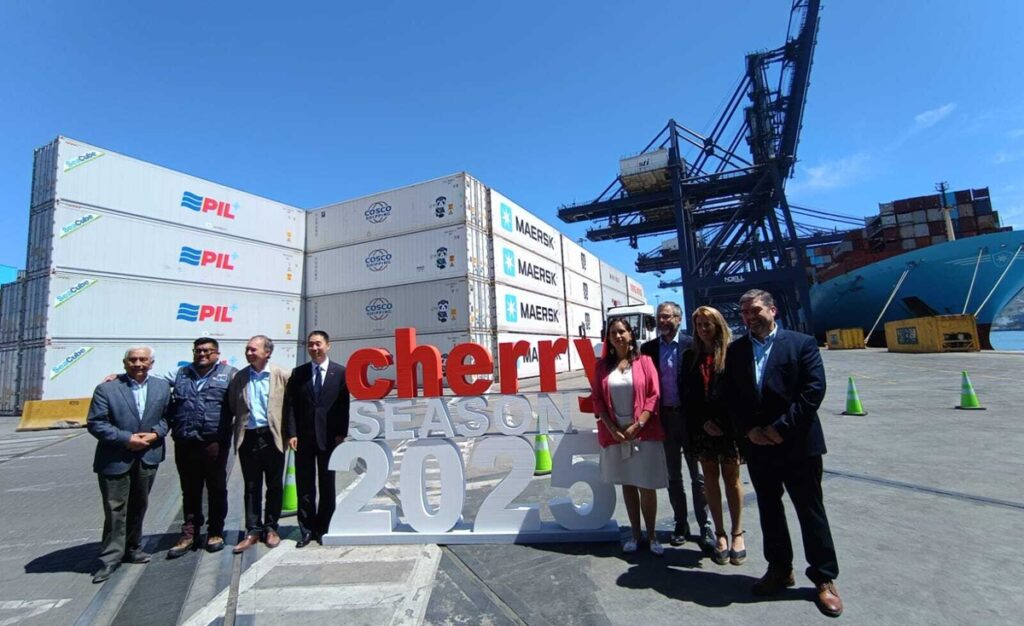Comienzan los envíos de cerezas chilenas a China por el servicio Cherry Express desde STI